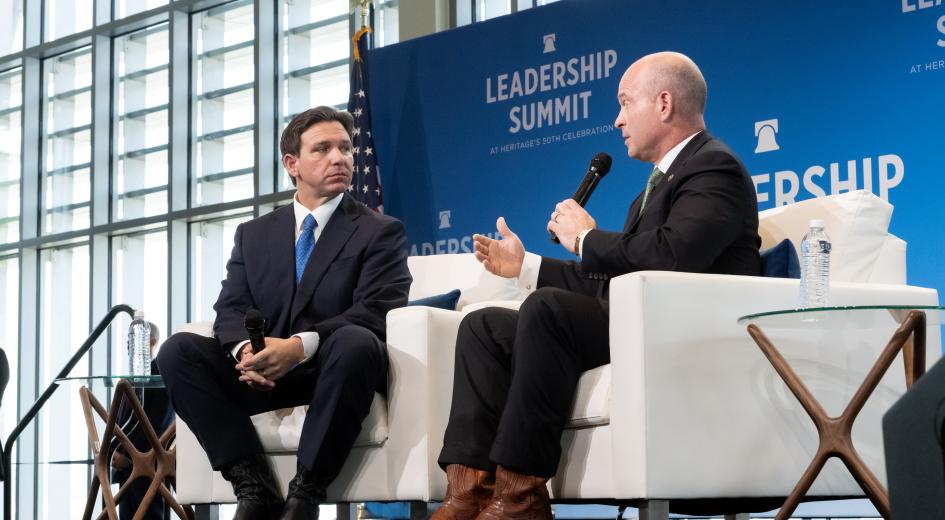 Interview with Governor Ron DeSantis | The Heritage Foundation